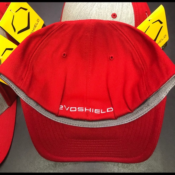 evoshield | Accessories | Evoshield Nwt Flexfit Fitted Cap Redgrey Sm ...